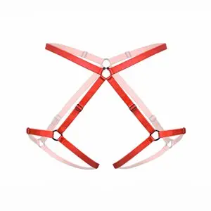 MONIQUE MORIN LINGERIE Amphitrite Harness - Red
