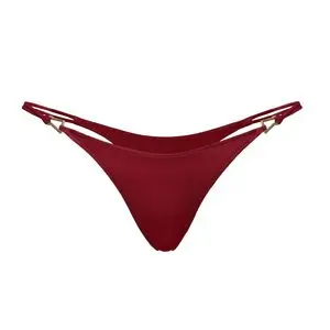 BIANCA RESORTWEAR Rose Brazilian Bikini Bottom - Red
