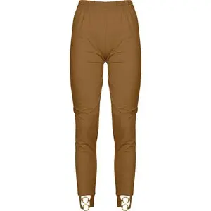 ANTONINIAS Sistine Track Pants With Golden Ring Details - Brown