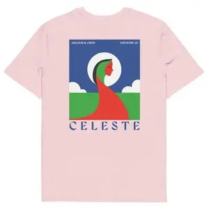 ANCHOR & CREW Cotton Three Celeste Editions Organic T-shirt - Pink