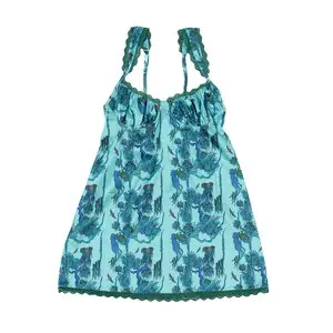 HOUSE OF MURPHY Mystic Nights Satin Mini Dress - Blue