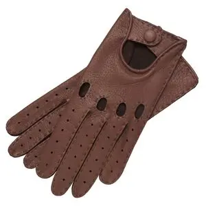 1861 GLOVE MANUFACTORY Rome Deerskin Driving Gloves - Brown