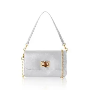 BETSY & FLOSS Jesi Handbag And Clutch - Silver