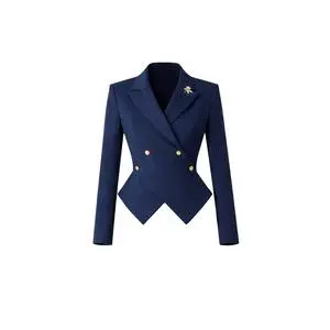 LUMINA ELIGMA Sovereign Cropped Jacket - Blue