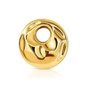 ELLIE VAIL JEWELRY Joss Hammered Circle Brooch - Gold