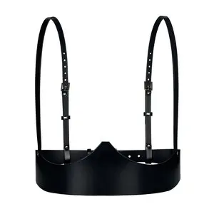 HAUTE CUIR Leather Underbust Harness - Black