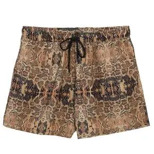 NOA COLLECTIVE Snakeskin Print Swim Trunks