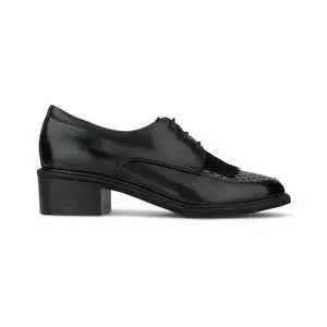 EMBASSY LONDON USA Leather Oxford With Block Heel