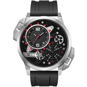STORM Dualaton Special Edition Stainless Steel Analog Watch - Black/silver