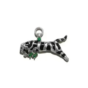 ONI Name Sassy Cat Tiger Charm - Silver