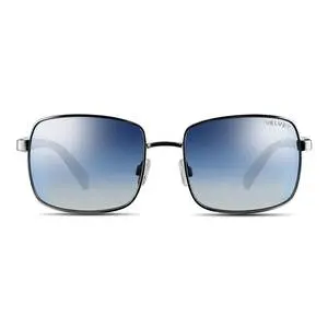 VELVET EYEWEAR Rectangle Sunglasses Style Ruby - Silver