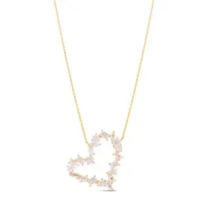 SHYMI Multi Shape Heart Necklace - Gold