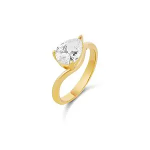 SHYMI Pear Shape Wave Ring - Gold