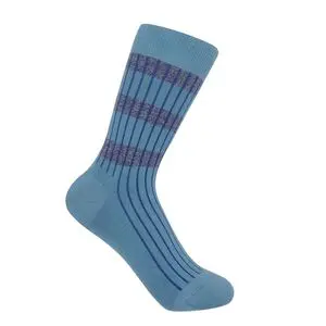 PEPER HAROW - MADE IN ENGLAND Old School Socks - Blue