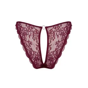 MONIQUE MORIN LINGERIE Rush Open Bikini Bottom - Red