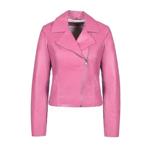 FREAKY NATION Leather Biker Jacket