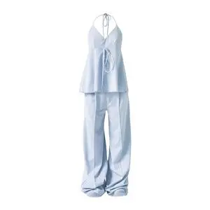 ENXHALINE Top And Pants Set - Blue