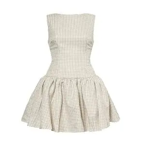Gingham Check Mini Dress