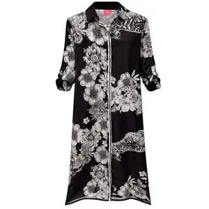 JUST DARVINY Printed French Dress