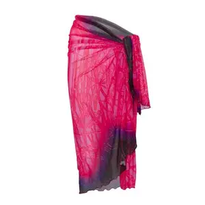 PALOMA LIRA Cherry Crystal Beach Wrap - Black