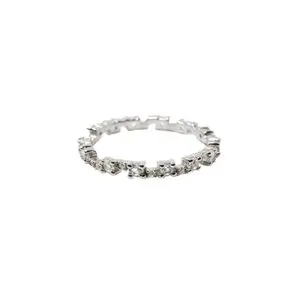 NASI SILVER Nobody's Perfect Eternity Ring - White