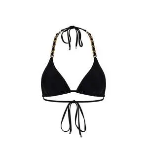 MONARCH Lauren Chain Triangle Bikini Top - Black