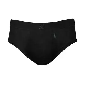 ZD ZERO DEFECTS Mini Briefs Egyptian Cotton Premium Comfort Color - Black