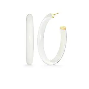 GOLD & HONEY XL Oval Illusion Hoop Earrings