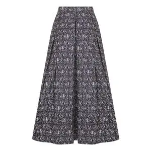 NAZLI CEREN June Printed Cotton Midi Skirt