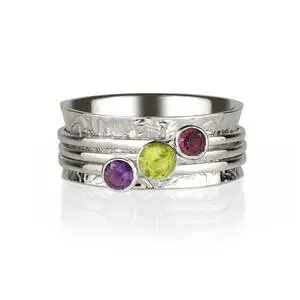 CHARLOTTE'S WEB JEWELLERY Holi Prosperity Spinning Ring - Silver