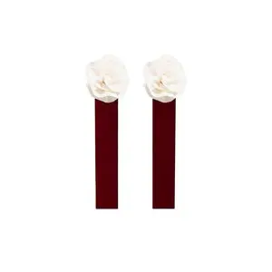 NUR KARAATA Versailles Rose Gloves - Red