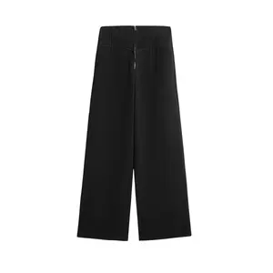 NOCTURNE High-waist Wide-leg Pants - Black