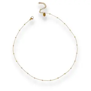 DIVINE ARIA Liane Beaded Chain Necklace - Gold