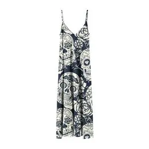 ALOHA FROM DEER Skull Flower Maxi Dress