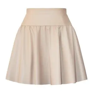 KATHY C VANG Faux Leather Mini Skirt