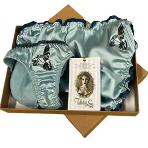 TALLULAH LOVE Hummingbird Duet: Thong And Brief - Blue
