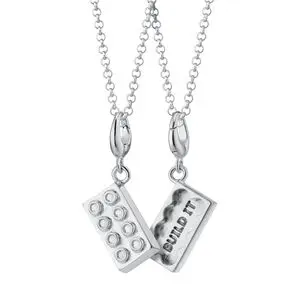 LILY CHARMED Sterling Building Block Charm Necklace