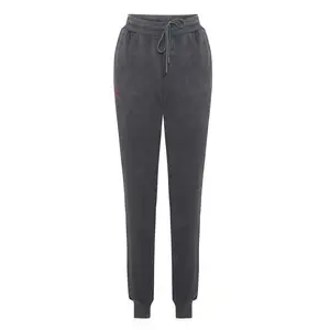 PCFG Black / Grey Acid Washed Track Sweatpant Black - Black/grey