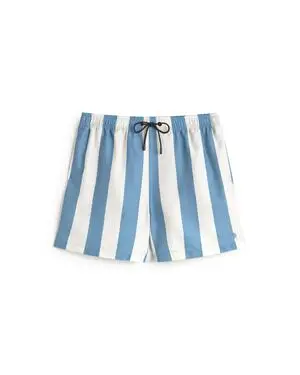THINKING MU Striped Swimsuit - Blue