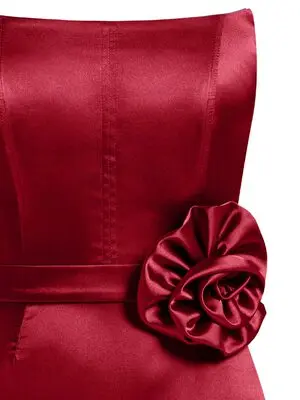 TIA DORRAINE Handmade Rose Belt - Red