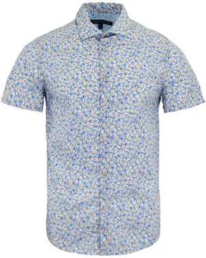 LORDS OF HARLECH Scott Lawn Shirt Sky - Blue
