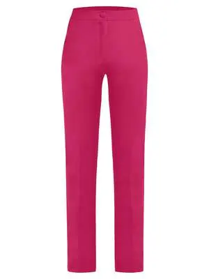 TIA DORRAINE Tailored Straight-leg Trousers - Pink
