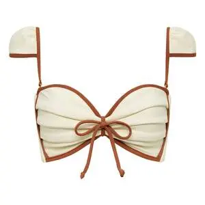 MONTCE Binded Cabana Bows Bikini Top - Orange