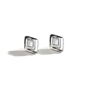 RRAINE JEWELRY Large Classic Earrings - Silver
