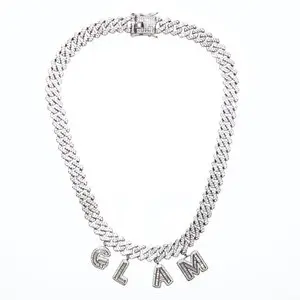 BLACK CAKE Rhinestone Statement Necklace - Silver