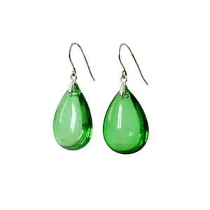 LAURA DAILI Glass Forest Teardrop Earrings