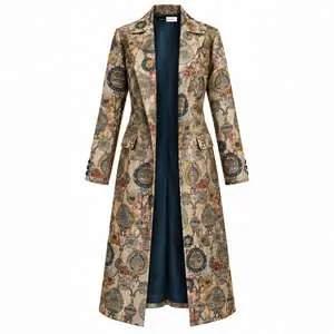 RICHA SHARMA Neutrals Timeless Elegance Wild Silk Trench Coat - Beige/black