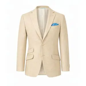 KOY CLOTHING Neutrals Pale Linen Blazer