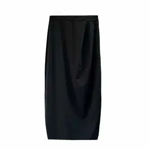 FROCK TALES Below The Knee Shobhana Skirt - Black