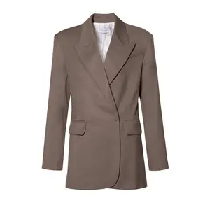AGGI BY HALEWSKI Blair Melange Blazer - Brown